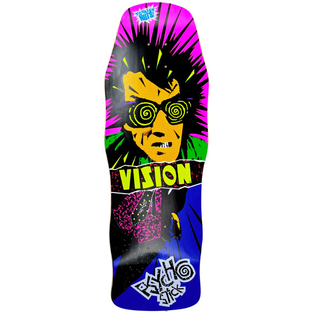 Vision Og Psycho Stick Mc Blue Reissue 10 Skateboard Deck World Of