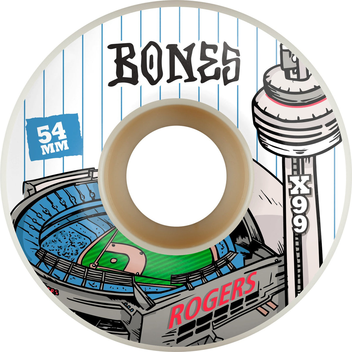 Bones Rogers Centre XF 54mm 99a V1 Skateboard Wheels – World Of Wheelcraft
