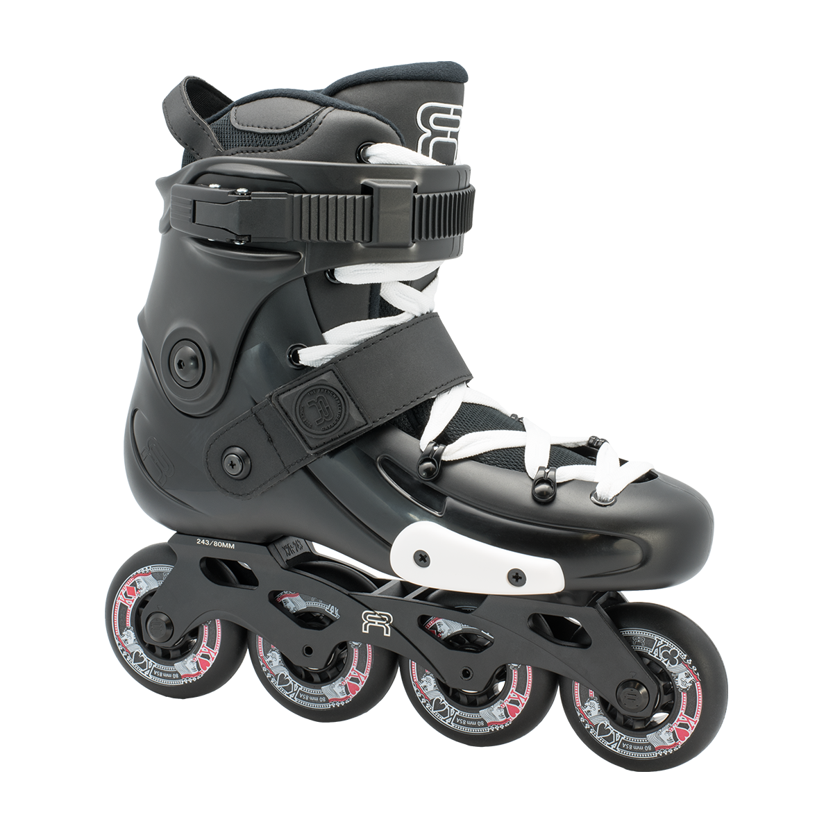 FR FRX 80 Black Rollerblades – World Of Wheelcraft