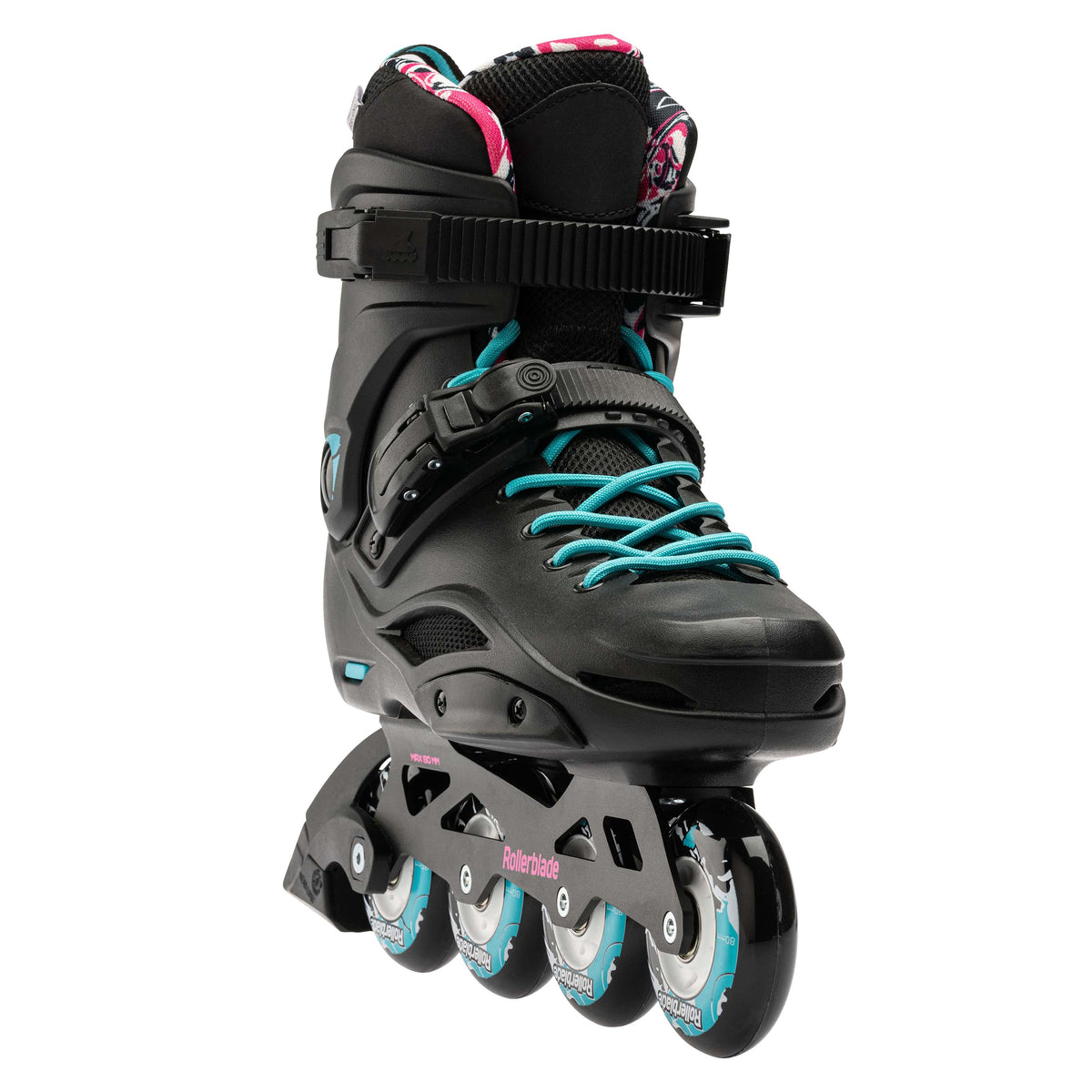 Rollerblade Cruiser W Black/Aqua Rollerblades – World Of Wheelcraft