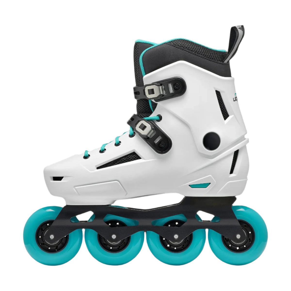 Rollerblade Lightning White/Aqua 80 Rollerblades – World Of Wheelcraft