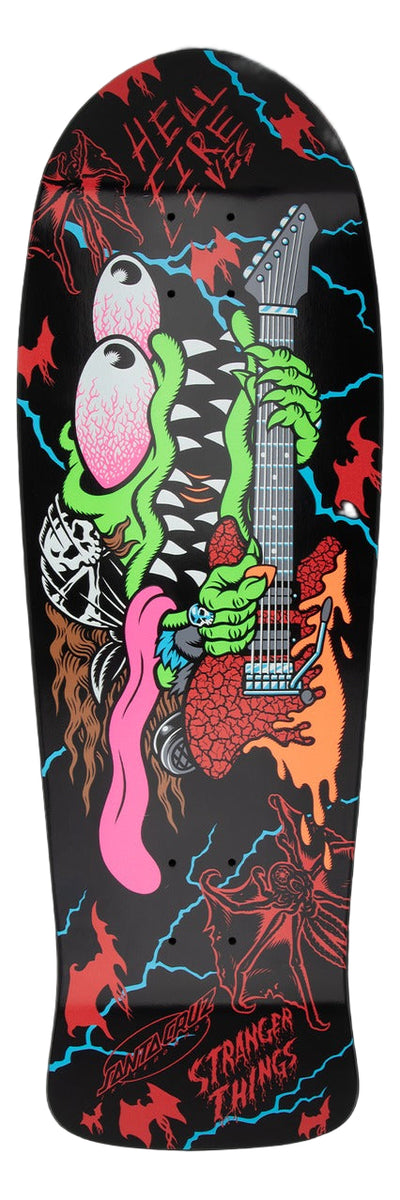 Santa Cruz x Stranger Things Meek Eddie Slasher 10.1 Skateboard Deck ...