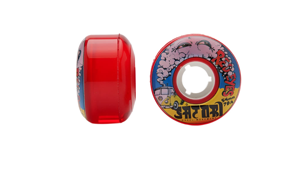 Satori Red Eye 54mm 78a Skateboard Wheels – World Of Wheelcraft