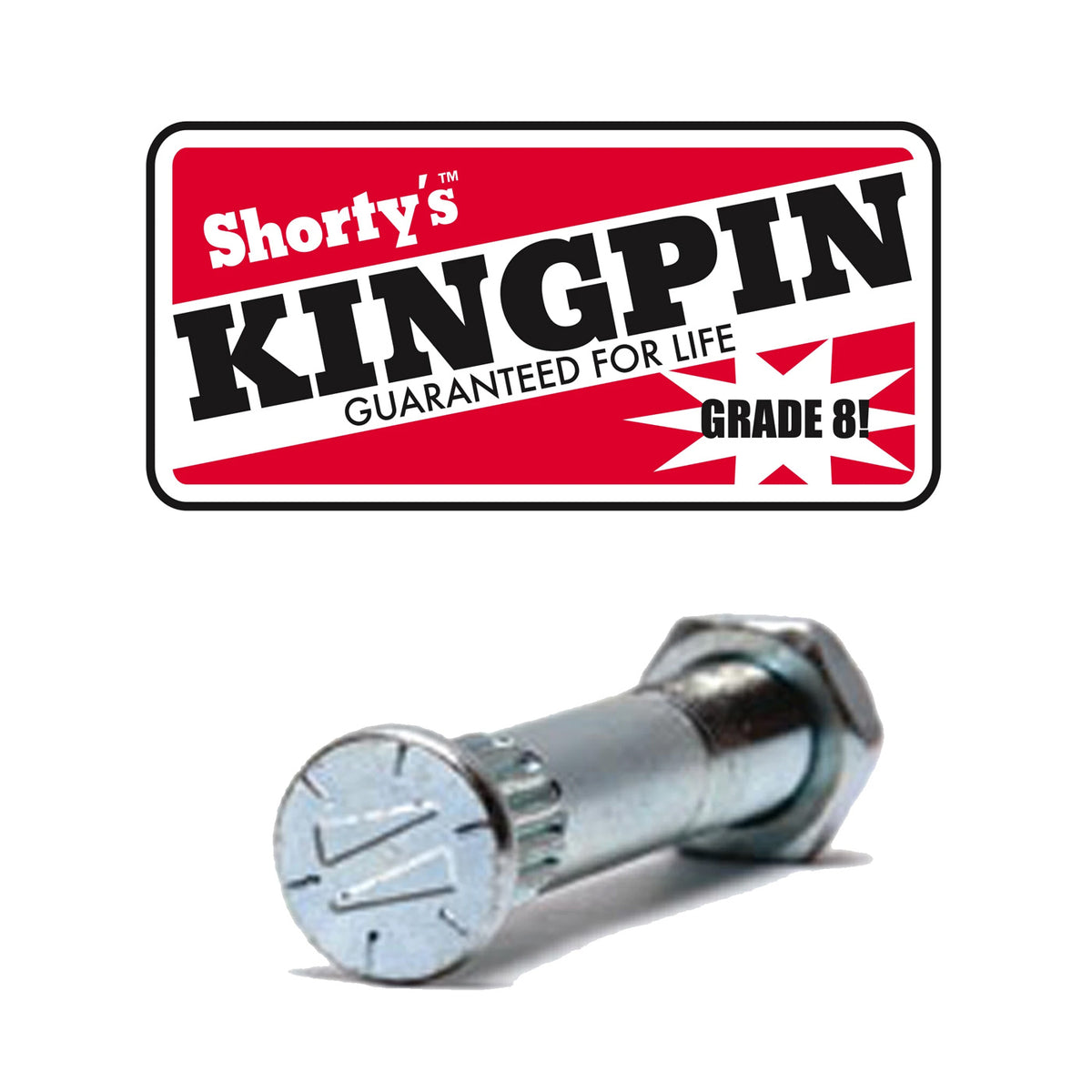 Shortys Kingpin with Nut – World Of Wheelcraft