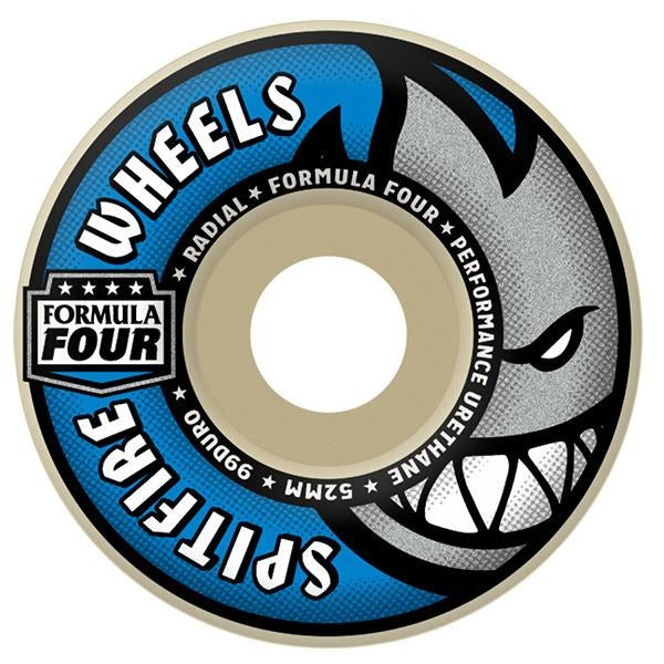 Spitfire Formula 4 Radial 54mm 99d Skateboard Wheels – World Of Wheelcraft
