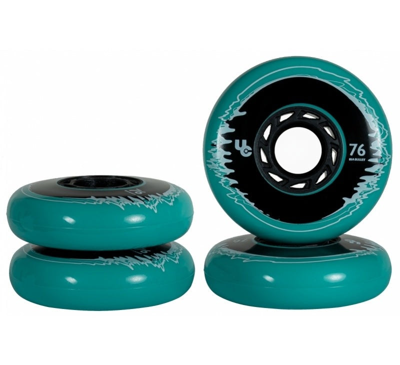 UC Cosmic Interference 76mm 86a Teal 4 Pack Rollerblade Wheels – World ...