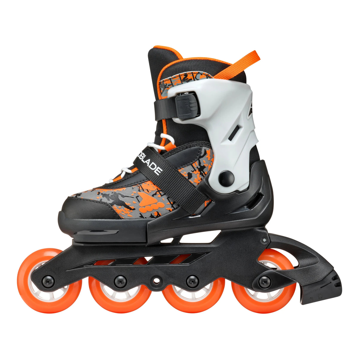 Rollerblade Microblade SL Black/Orange Kids Rollerblades – World Of ...