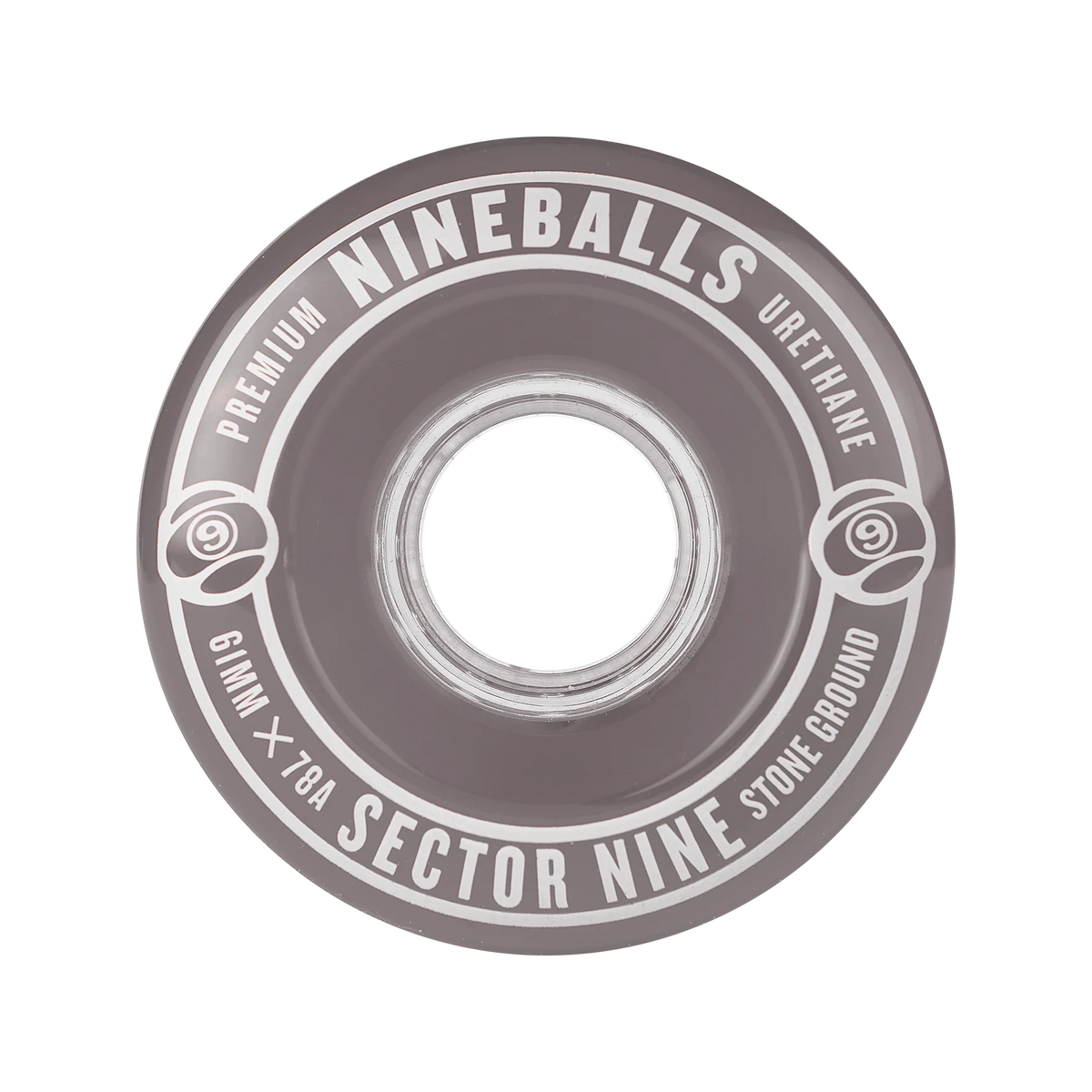 Sector 9 Nine Balls 61mm x 78a Smoke Skateboard Wheels – World Of ...