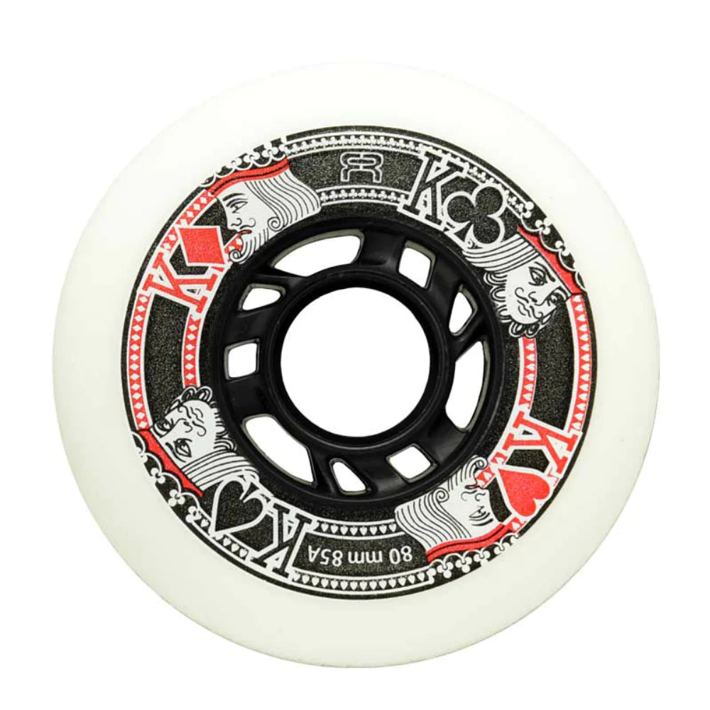 FR Street King White 80mm/85A 4 Pack Rollerblade Wheels – World Of ...