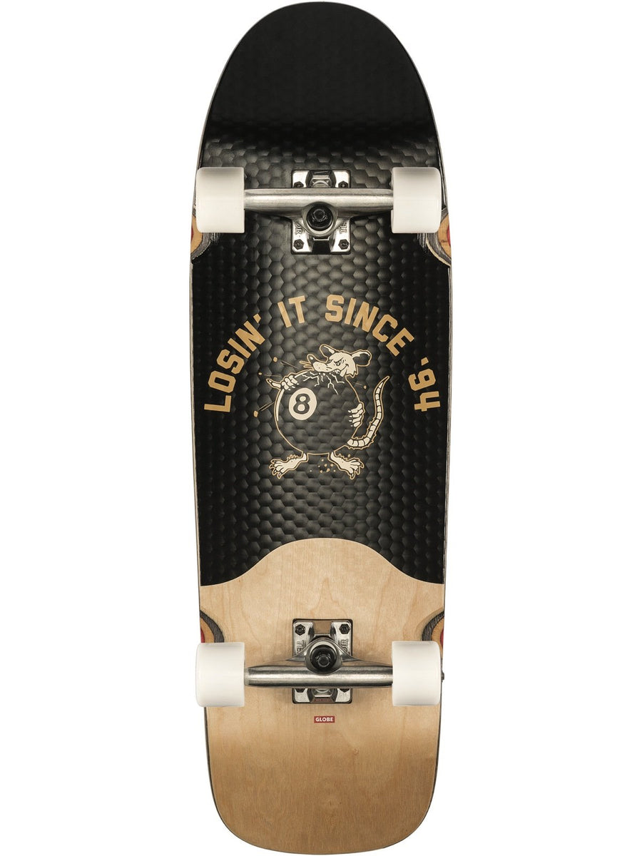 Globe 'Chopper' Black/Natural 9.75" Complete Cruiser Skateboard – World ...