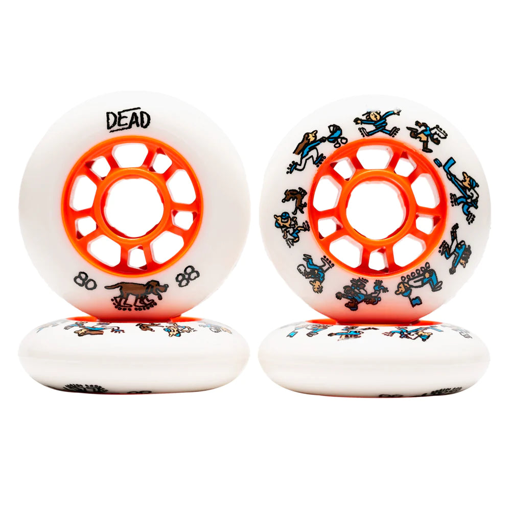 Dead Team Rover 80mm 4 Pack Rollerblade Wheels – World Of Wheelcraft