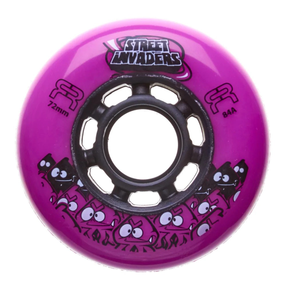 FR Street Invader Pink 72mm/84a 4 Pack Rollerblade Wheels – World Of ...
