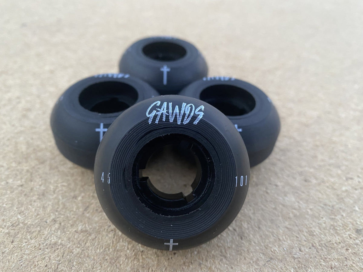 GAWDS Anti-Rocker 45mm/101a Black 4 Pack Rollerblade Wheels – World Of ...