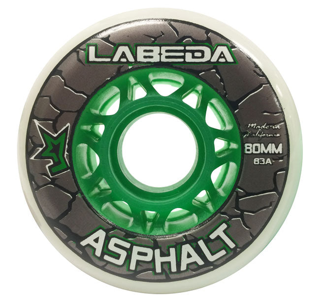Labeda Gripp Asphalt White 80mm 4 Pack Rollerblade Wheels – World Of ...