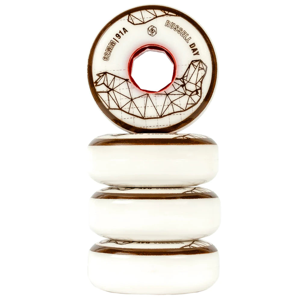 Red Eye Russell Day 62mm/91a 4 Pack Rollerblade Wheels – World Of ...