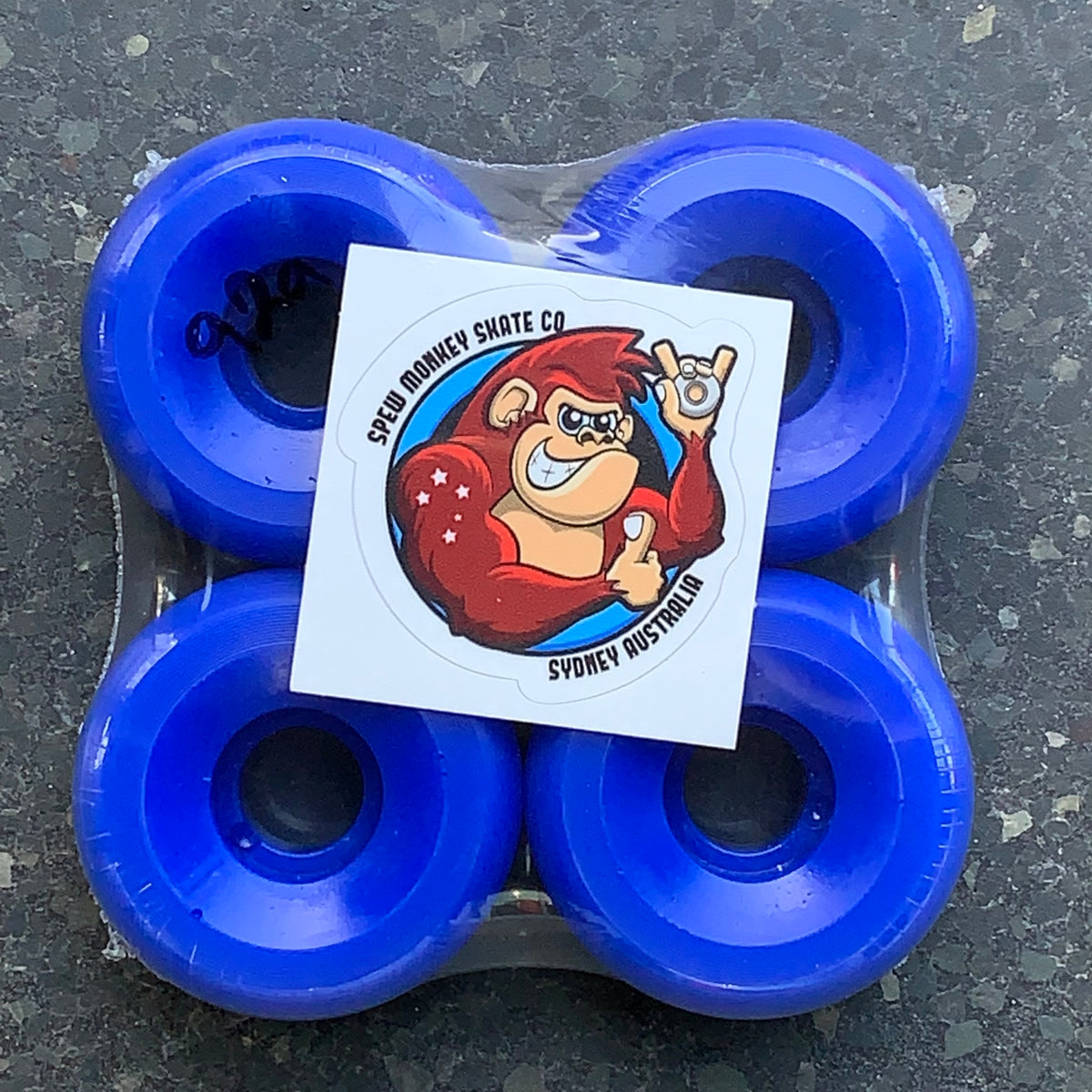 Spew Monkey Dragon Slayer Blue 92a Skateboard Wheels – World Of Wheelcraft