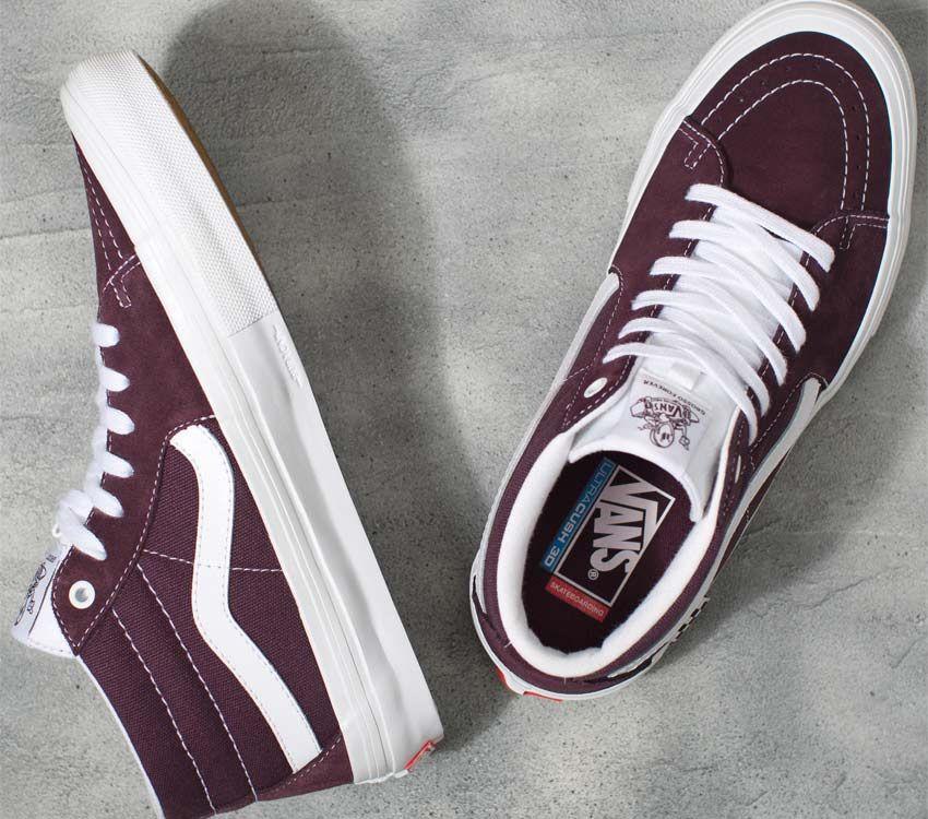 Vans Skate Grosso Mid Wrapped Wine Skate Shoes – World Of Wheelcraft