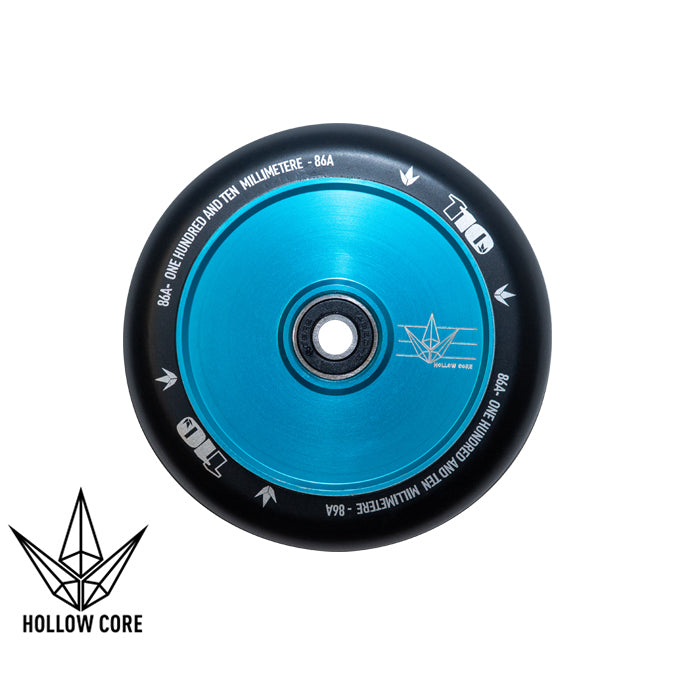 Envy Hollowcore Teal Black 110mm Scooter Wheel Single – World Of Wheelcraft