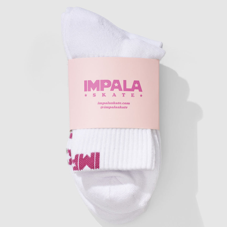 Impala Skate White 3 Pack Socks – World Of Wheelcraft